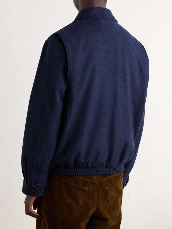 Portuguese Flannel Aurelia Felted Wool Blouson Jacket