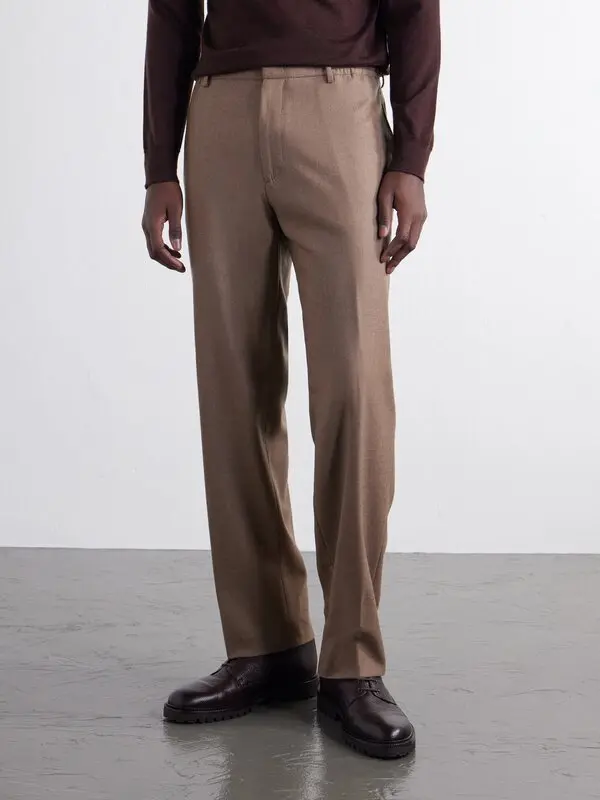 Boglioli Straight-leg Woven Virgin Wool Trousers