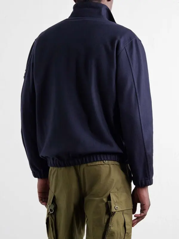 Stone Island Garment-dyed Wool Nylon Flannel-tc Overshirt