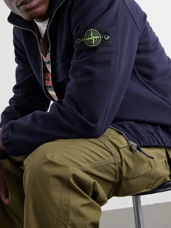 Stone Island Garment-dyed Wool Nylon Flannel-tc Overshirt