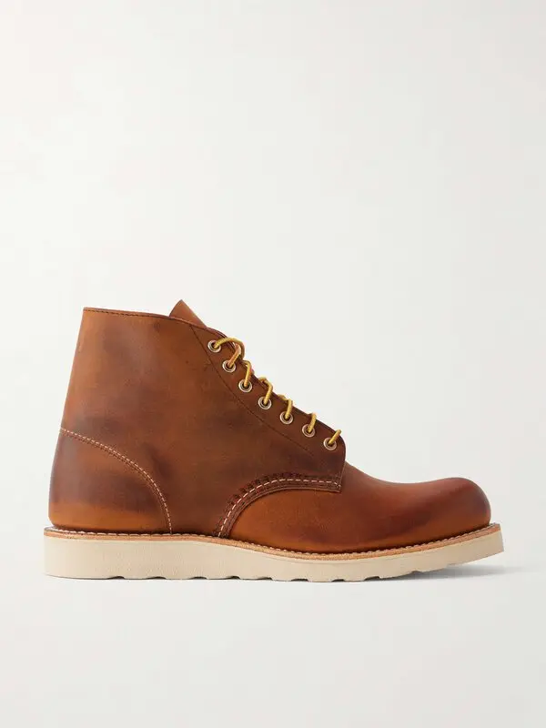 Red Wing 9111 Distressed Leather Lace-up Boots