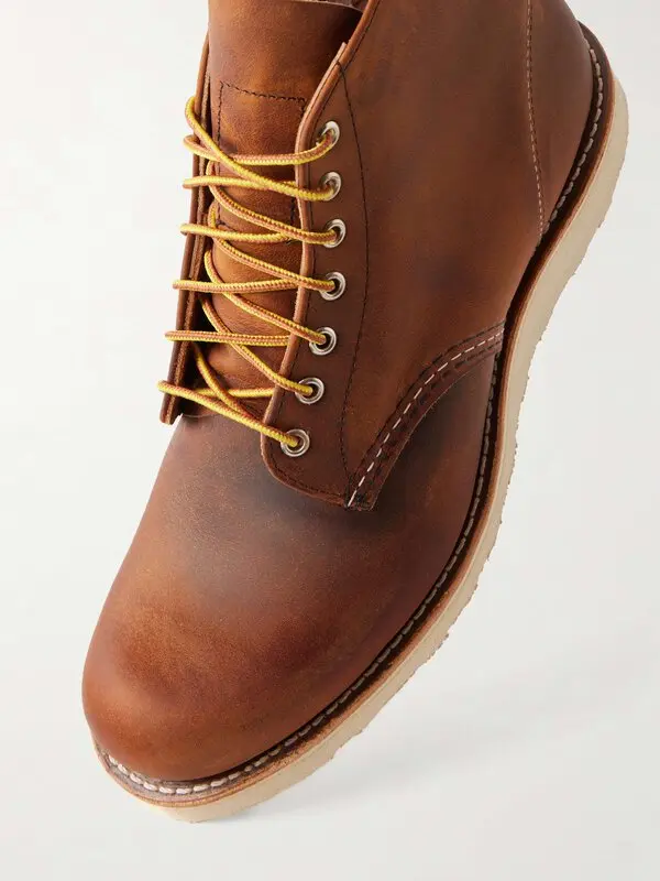 Red Wing 9111 Distressed Leather Lace-up Boots