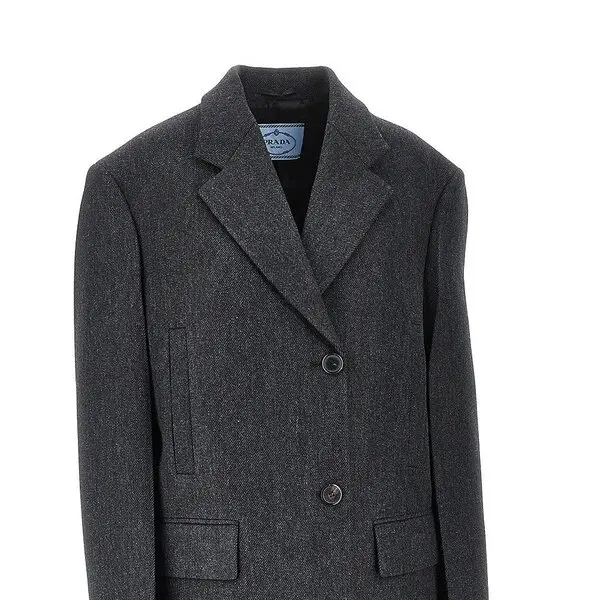 Prada Wool Double Single-breasted Coat