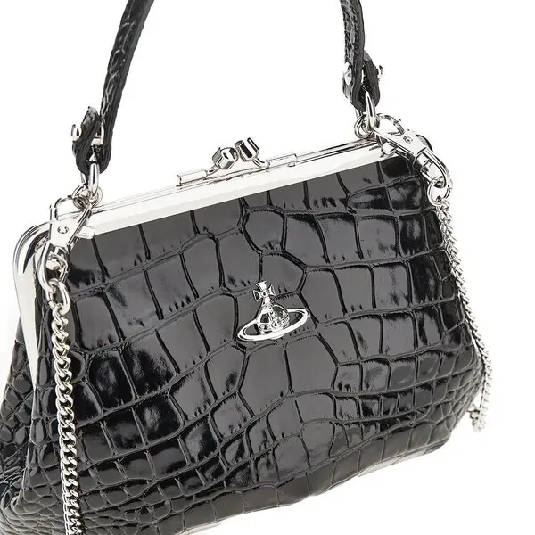 VIVIENNE WESTWOOD Croco-print Leather 'granny Frame' Mini Bag