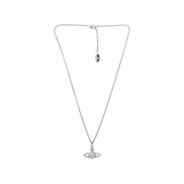 VIVIENNE WESTWOOD Mini Bas Relief Pendant Necklace - Silver