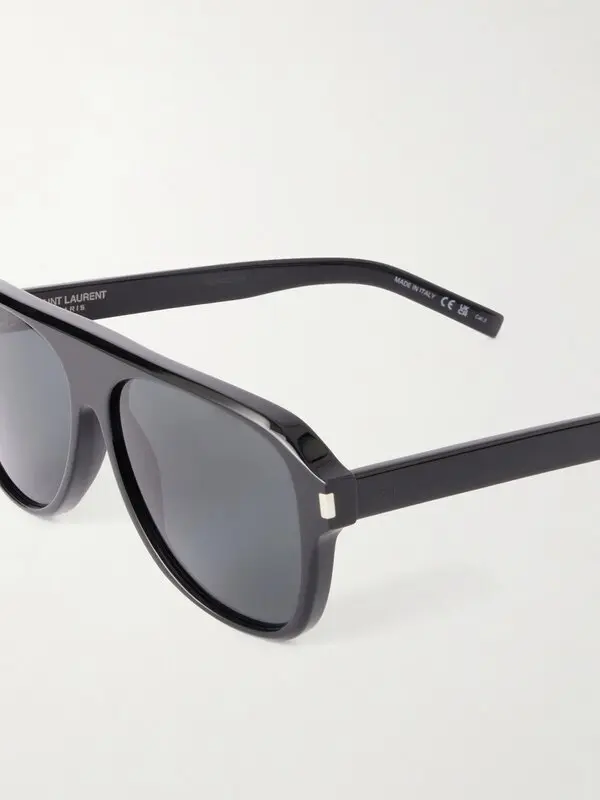 Saint Laurent Sl 970 Aviator-style Acetate Sunglasses
