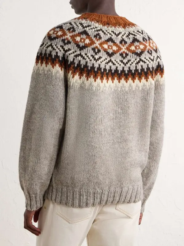 Barbour Fair Isle Intarsia-knit Wool Sweater