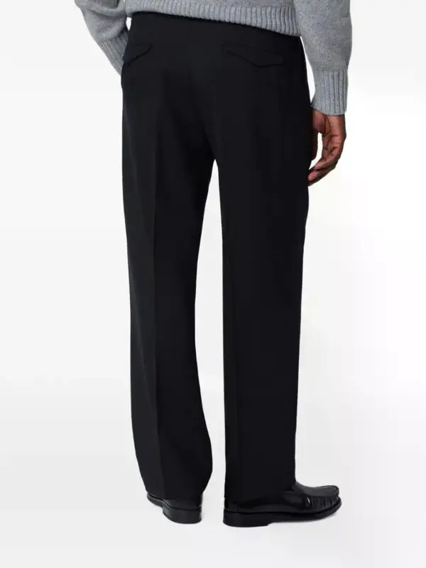 SANTANIELLO Miro' Pleated Wool Trousers