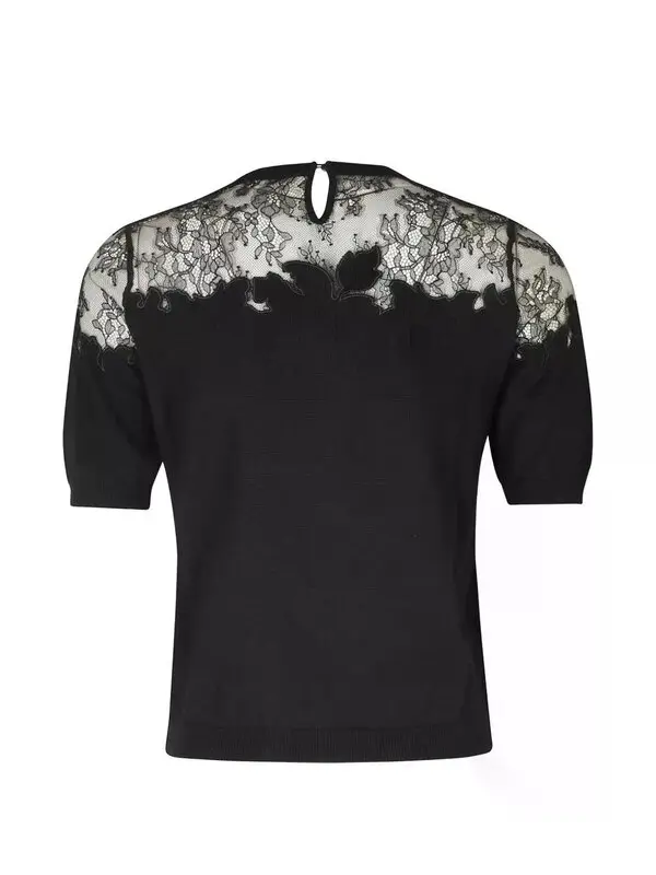 Ulla Johnson Ella Lace-panelled Short-sleeve Top