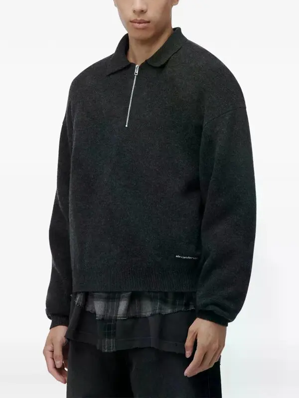 Alexander Wang Zip Ls Polo