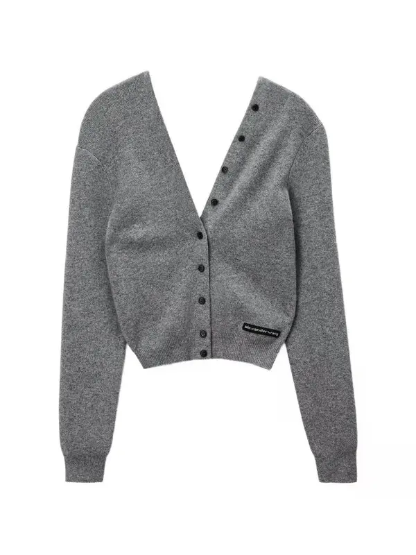 Alexander Wang Continuous-placket Cardigan - Grey