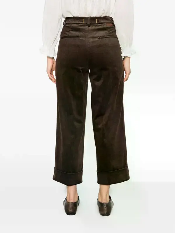BONHEUR JEWELRY Dali Corduroy Turned-up Trousers
