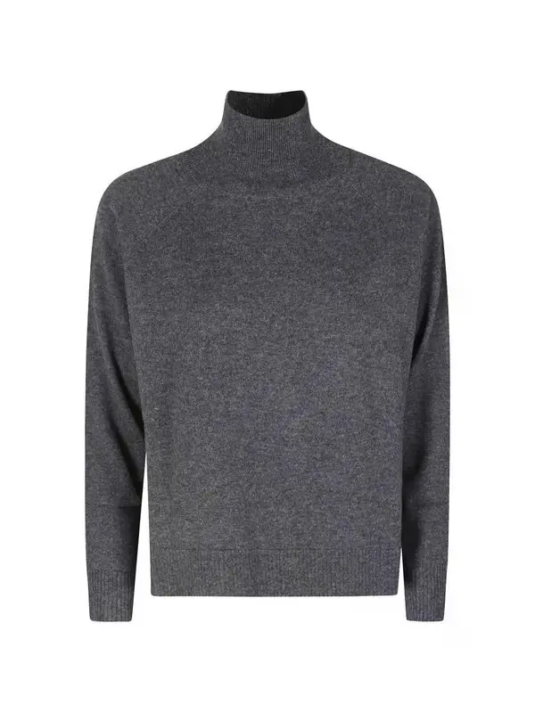 Max Mara High-neck Raglan-sleeve Sweater - Grey