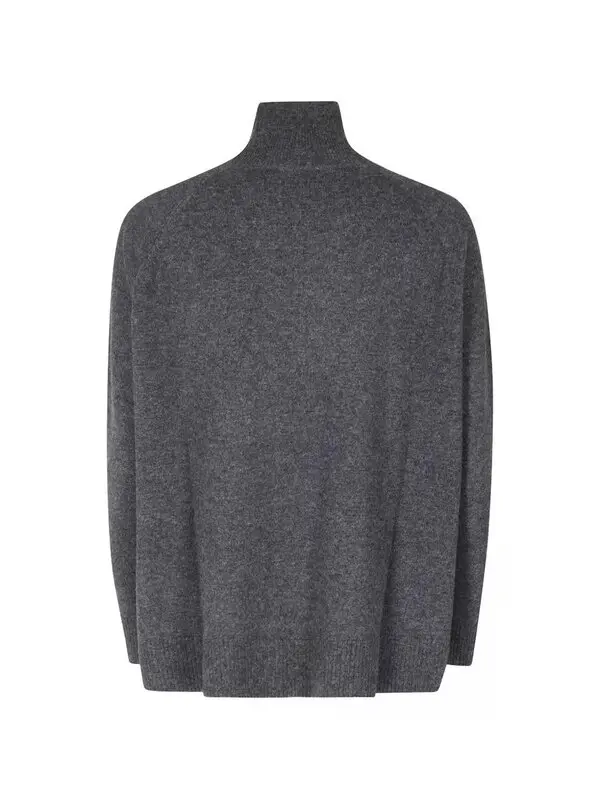 Max Mara High-neck Raglan-sleeve Sweater - Grey