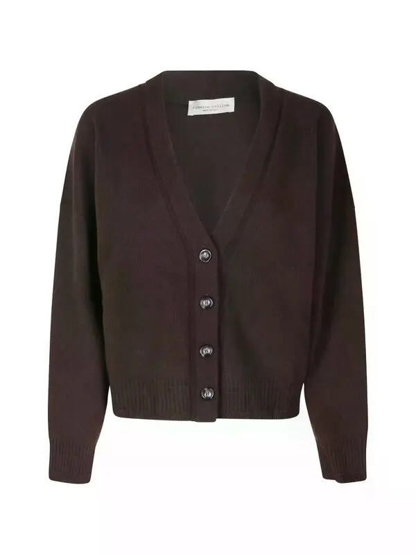 ROBERTO COLLINA V-neck Button-up Cardigan