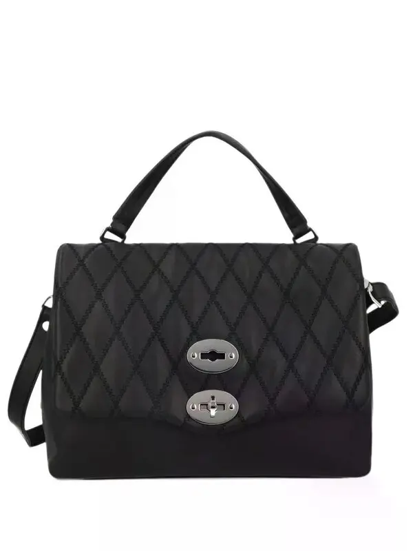 ZANELLATO Small Postina Diamond-quilted Tote Bag
