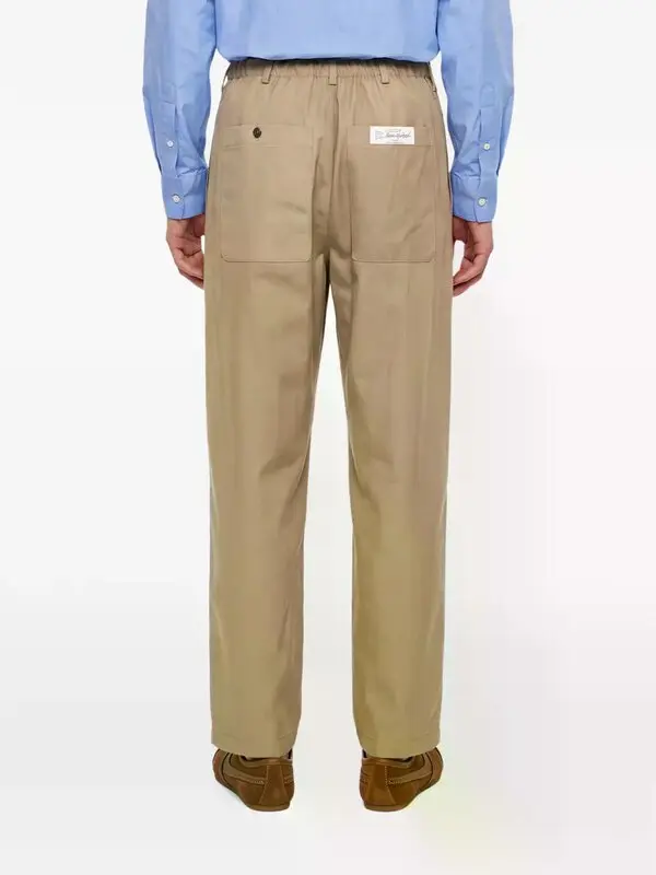 SOSHIOTSUKI Judo Belted Straight-leg Trousers