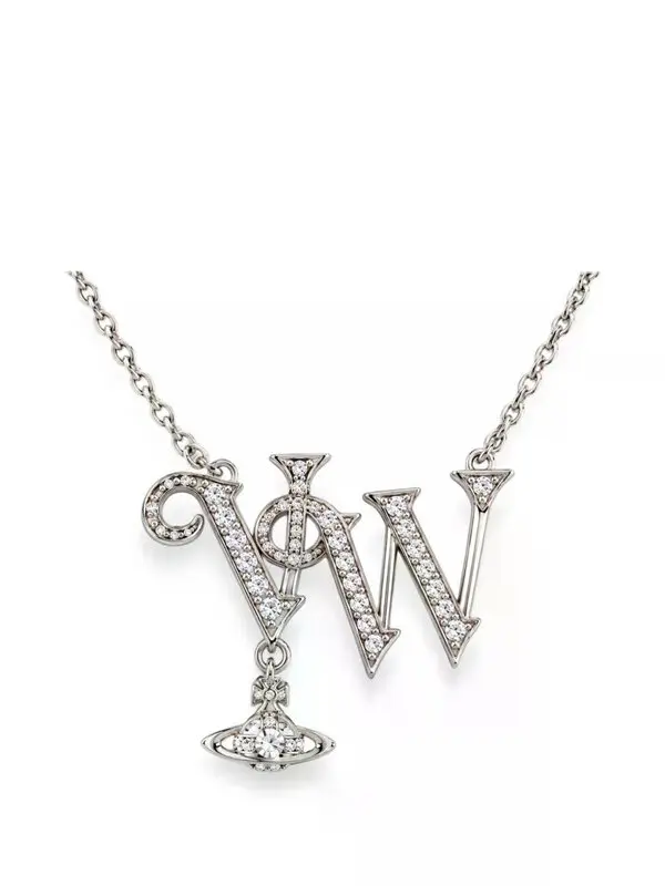 VIVIENNE WESTWOOD Vw Pendant Necklace - Silver