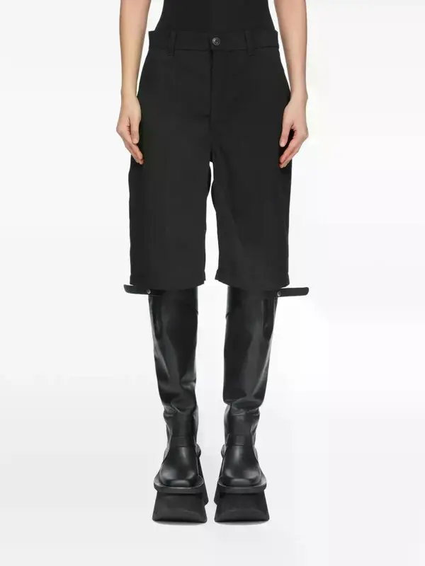 Rick Owens Work Shorts In Twisted Wool