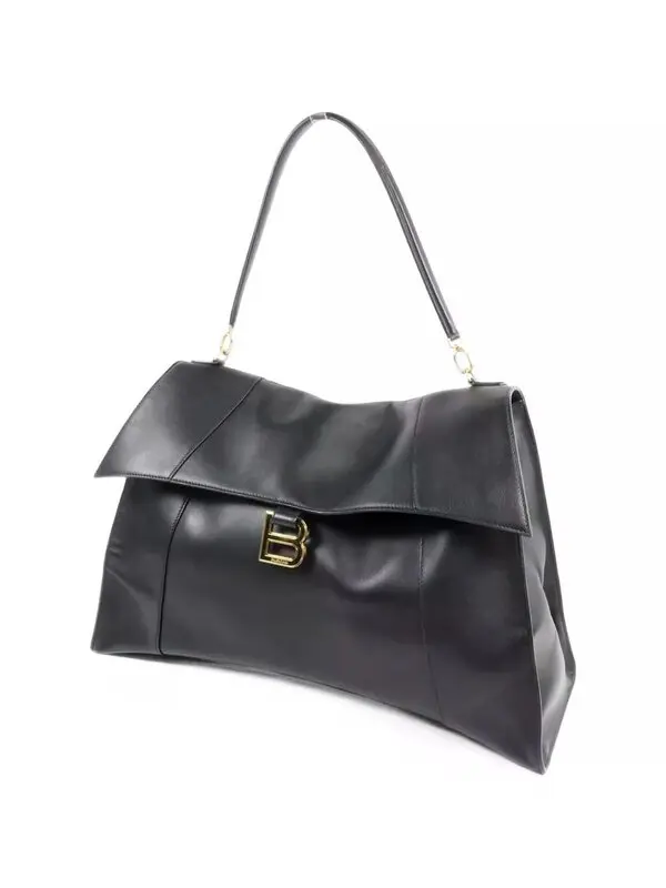 Balenciaga Hourglass Soft B Logo Shoulder Bag