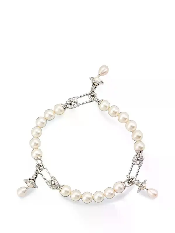 VIVIENNE WESTWOOD Lucrece Pearl Bracelet - Silver