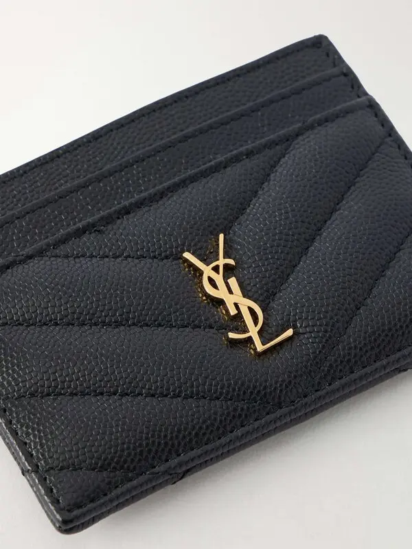 Saint Laurent Cassandre Matelassé Leather Card Holder