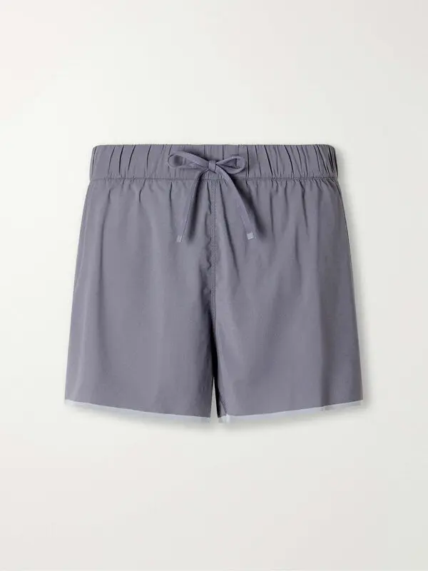 Lululemon Mid-rise Two-tone Stretch-jersey Running Shorts 3 - Blue