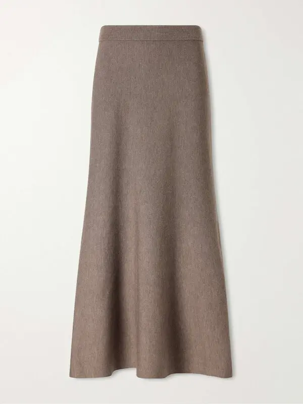 Simkhai Atwood Wool Knitted Midi Skirt