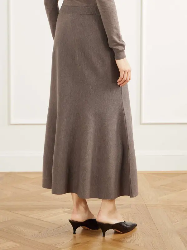 Simkhai Atwood Wool Knitted Midi Skirt
