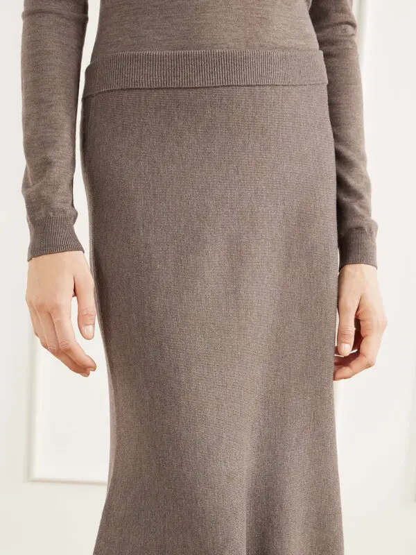 Simkhai Atwood Wool Knitted Midi Skirt