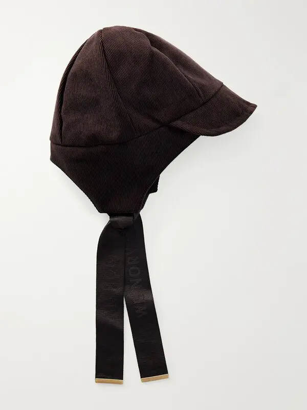 WE NORWEGIANS Britt Padded Webbing-trimmed Corduroy Hat - Brown