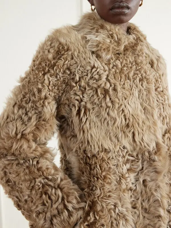 ARMA Cristina Shearling Coat - Brown