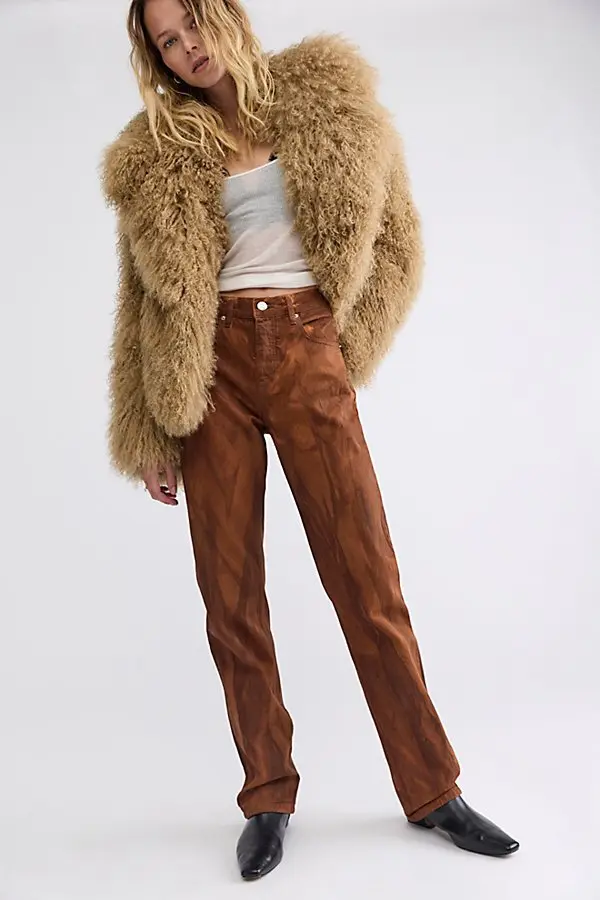 Dala Calla Mid-rise Straight Jeans