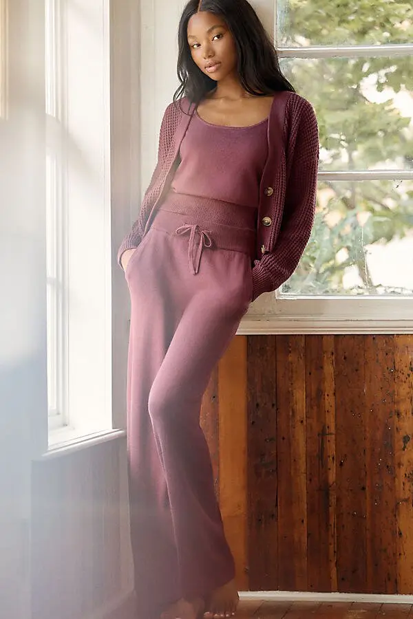 Eberjey Recycled Sweater Cropped Cardigan
