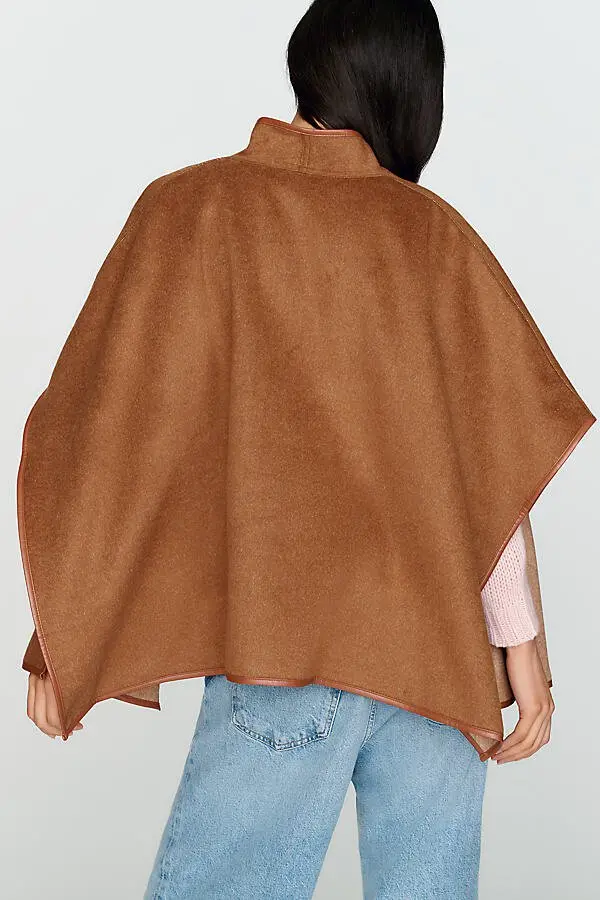 ROFFE Faux Suede Poncho