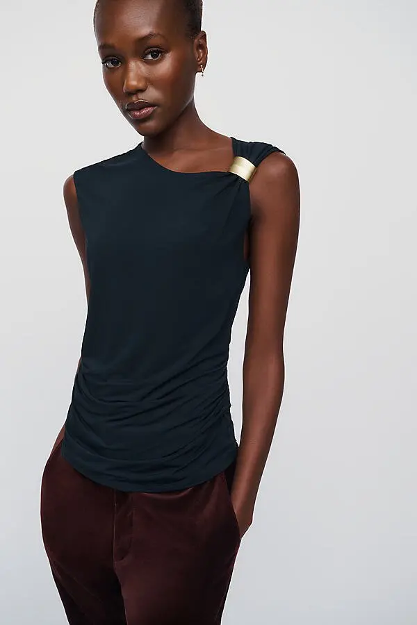 Sanctuary Revelry Asymmetrical Hardware Tank Top