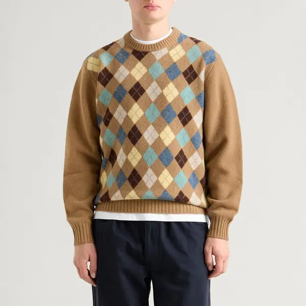 KHAKIS Milo Argyle Sweater