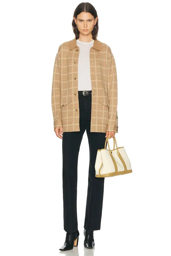 Guest In Residence Tartan Industry Jacket In Tan