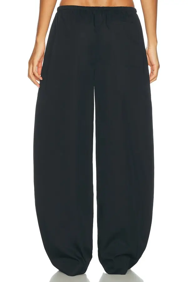 EAVES Lana Barrel Leg Pant - Black