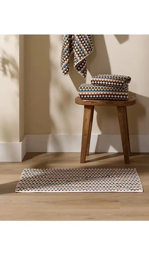 PARACHUTE Organic Mosaic Tub Mat - Multi
