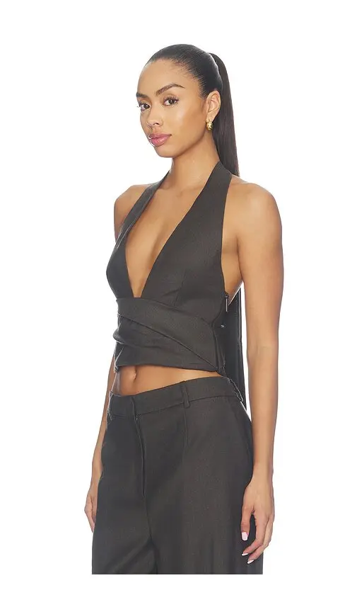 EAVES Dima Top In Brown