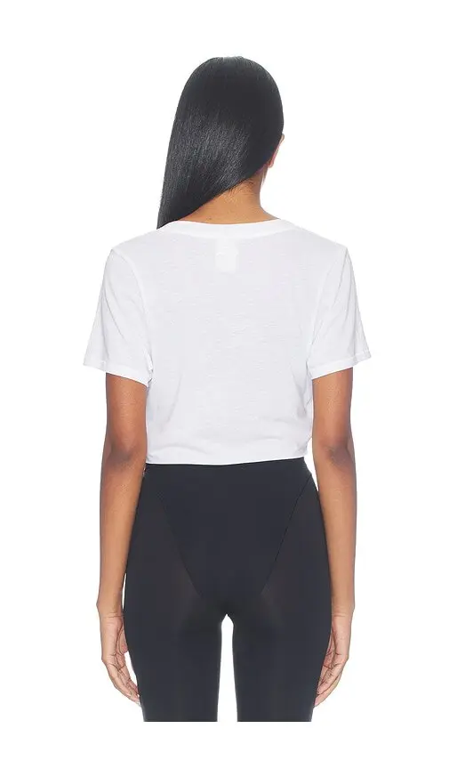 NIKESKIMS Crop Shortsleeve Top In White
