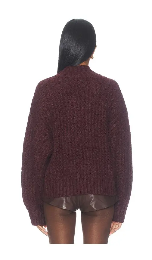 Sanctuary Kacy Ribbed Sweater In Wine