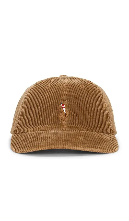 Polo Ralph Lauren Corduroy Woven Cap In Tan