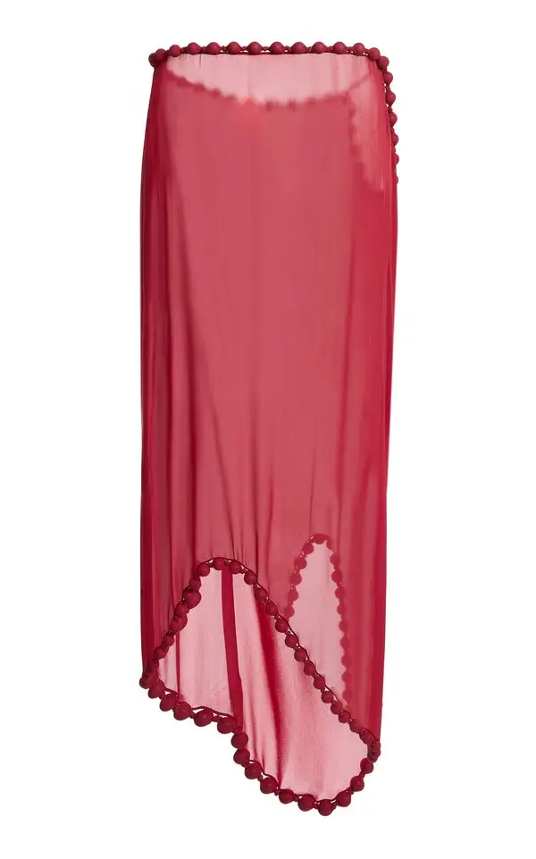 Victoria Beckham Bubble-embellished Cutout Midi Skirt
