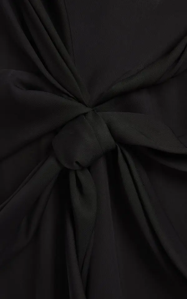Victoria Beckham Asymmetrical Bow-detail Midi Dress