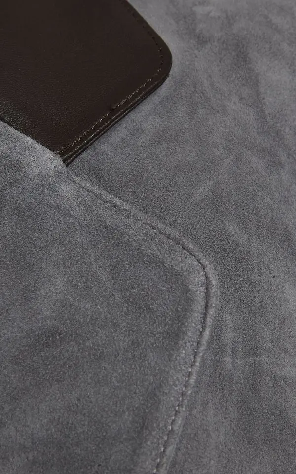 Victoria Beckham Contrast-collar Suede Blazer