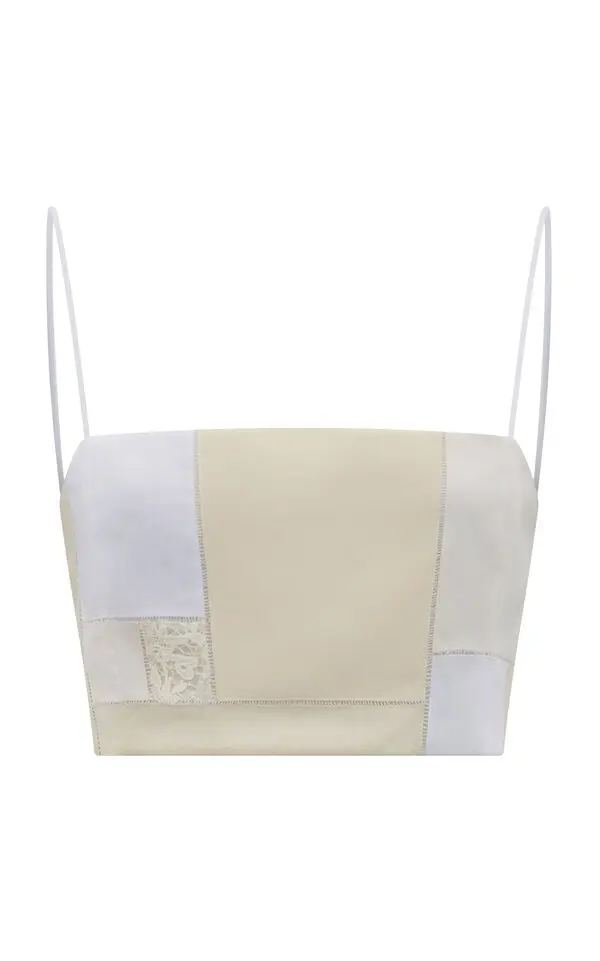 Gabriela Hearst Luma Linen Bralette - Multi