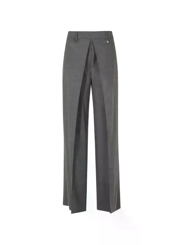 Giuseppe Di Morabito Layered Wide-leg Tailored Trousers - Grey