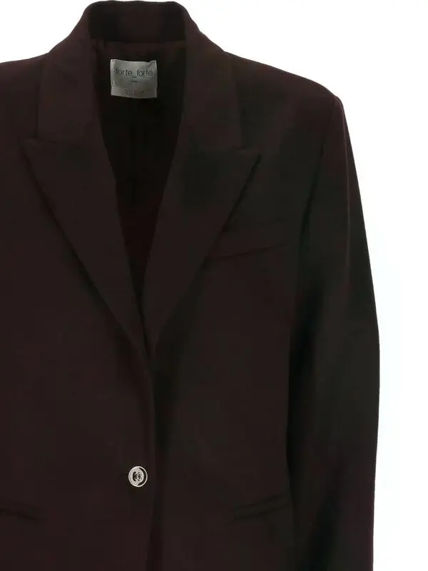 FORTE_FORTE Single-breasted Peaked-lapel Blazer